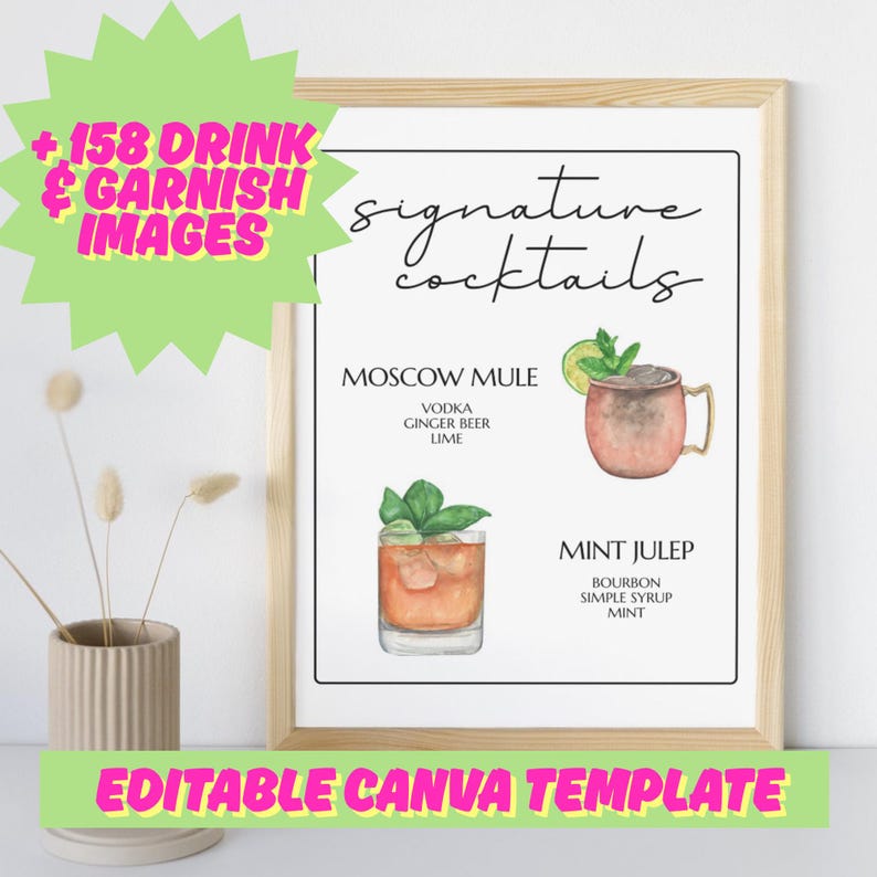 158+ Drink & Garnish Images | Digital Download With Editable Canva ...