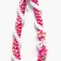 Pink,white and Cream Graduation Lei - Etsy