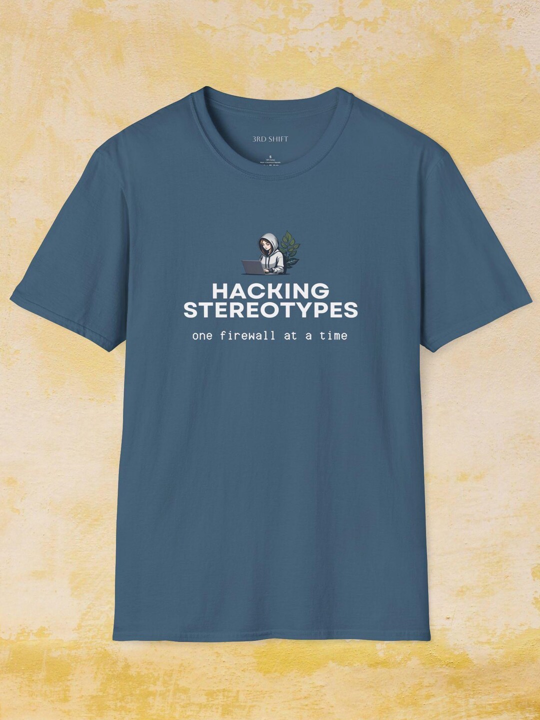 Cybersecurity Breaking Stereotypes Hacker Women Unisex Softstyle Tee ...