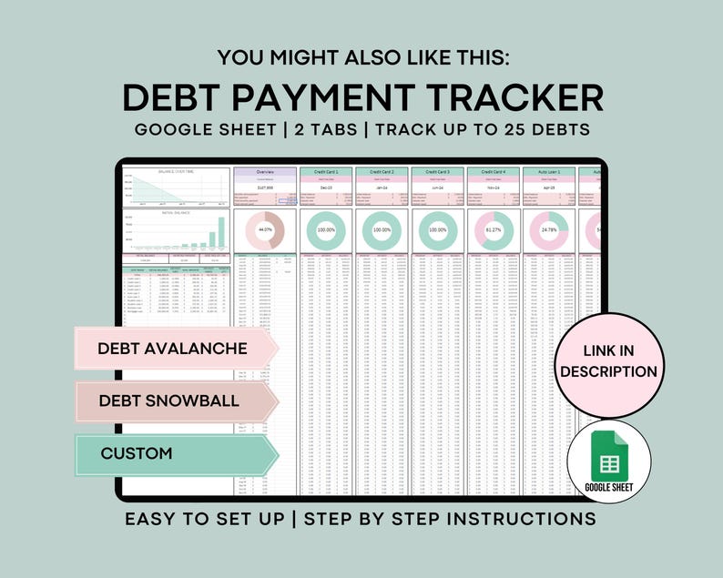 Net Worth Tracker Spreadsheet Personal Finance Assets Liabilities ...