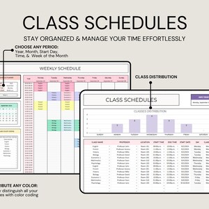 Student Planner Spreadsheet Academic Planner Google Sheets Study ...