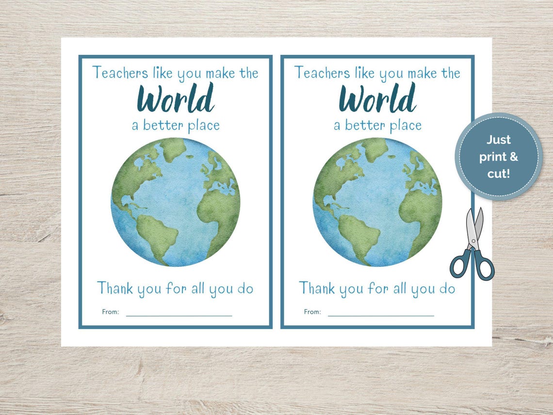 Teacher Appreciation Card, Teacher Appreciation Week, End of the Year ...