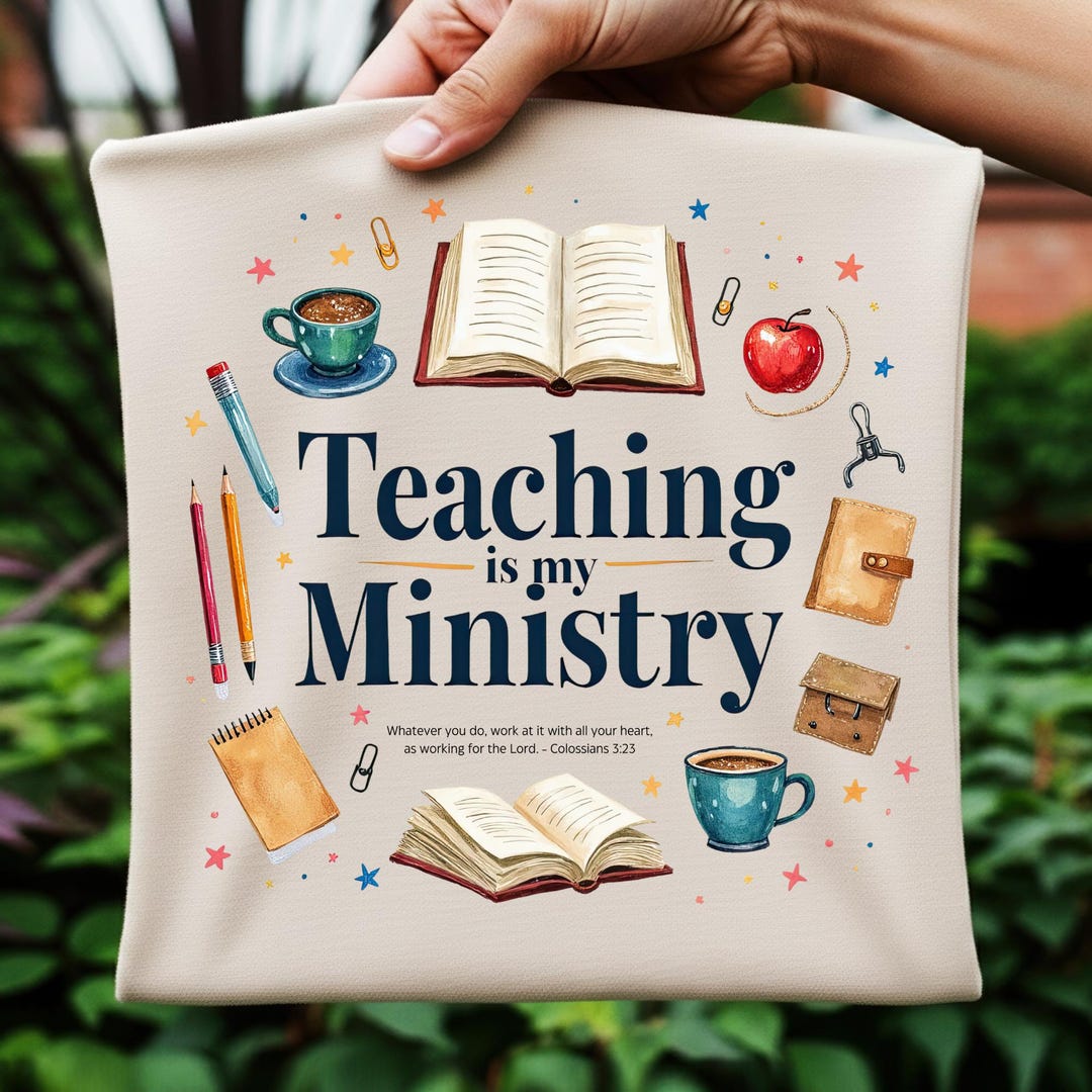 Christian Teacher PNG: Teaching is My Ministry Design (digital Download ...