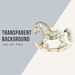 Rocking Horse Clipart, Watercolor Png for Newborns, Baby Shower ...