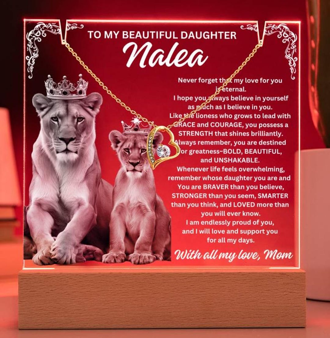 Personalized to My Daughter Love Mom | Mom Lioness and Daughter Lioness ...
