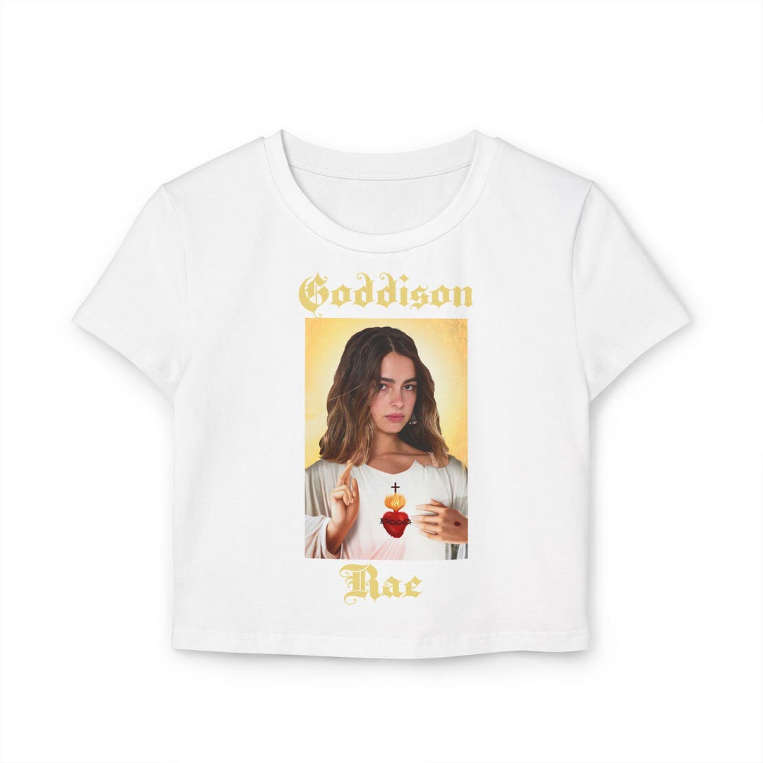 Goddison Rae Baby Tee, Addison Rae Fan Gift, Prayer Candle, Celebrity ...