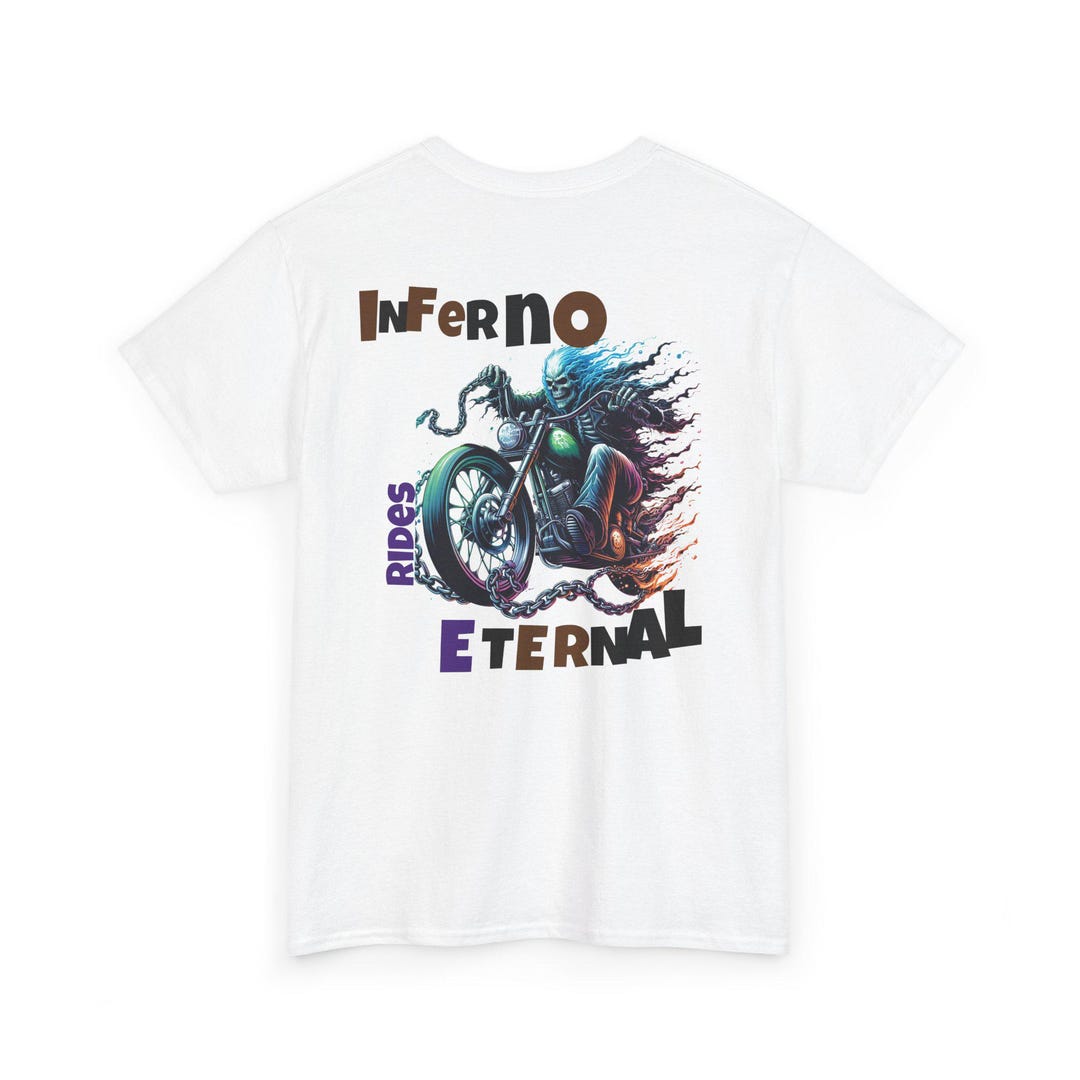 Ghost Rider T-shirt Edgy Motorcycle Lover Shirt Unisex Cotton Tee Gift ...