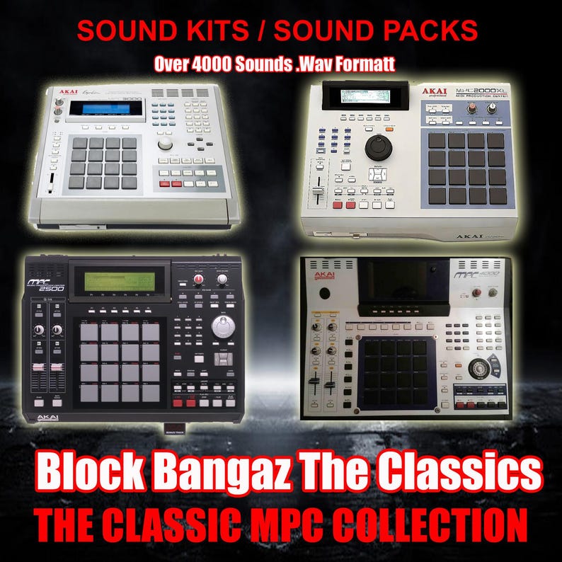 MPC Sounds, Drum Sounds, Ultimate 4K Sounds, Bundle |hip Hop Sounds ...