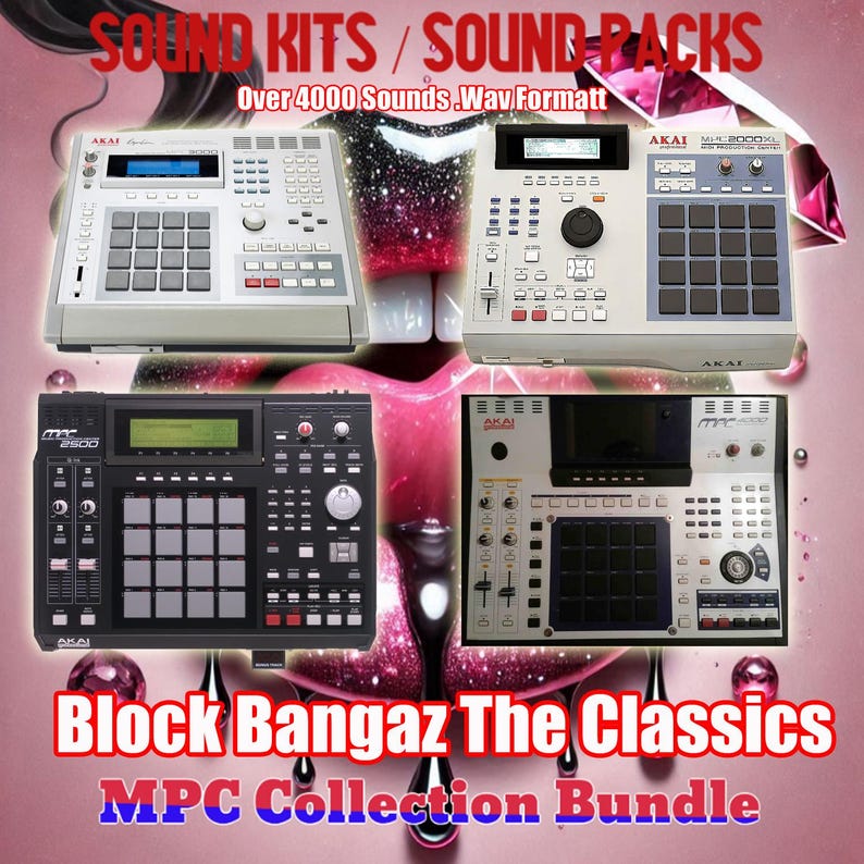MPC Sounds, Drum Sounds, Ultimate 4K Sounds, Bundle |hip Hop Sounds ...