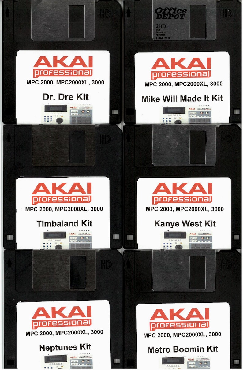 Akai Mpc Floppy Disk, MPC 3000, Mpc 2000, Mpc 2000xl, Drum Sounds, Hip ...