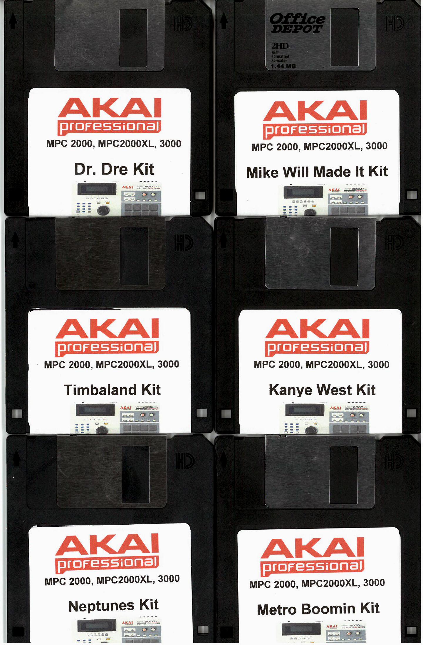 Akai Mpc Floppy Disk, MPC 3000, Mpc 2000, Mpc 2000xl, Drum Sounds, Hip ...