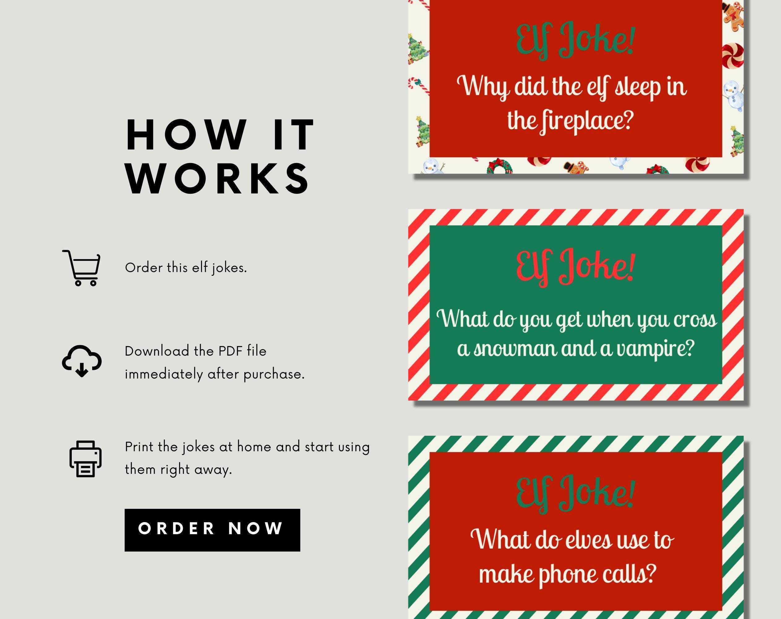 Christmas Elf Jokes, Elf Jokes, Christmas Elf, Printable Jokes ...