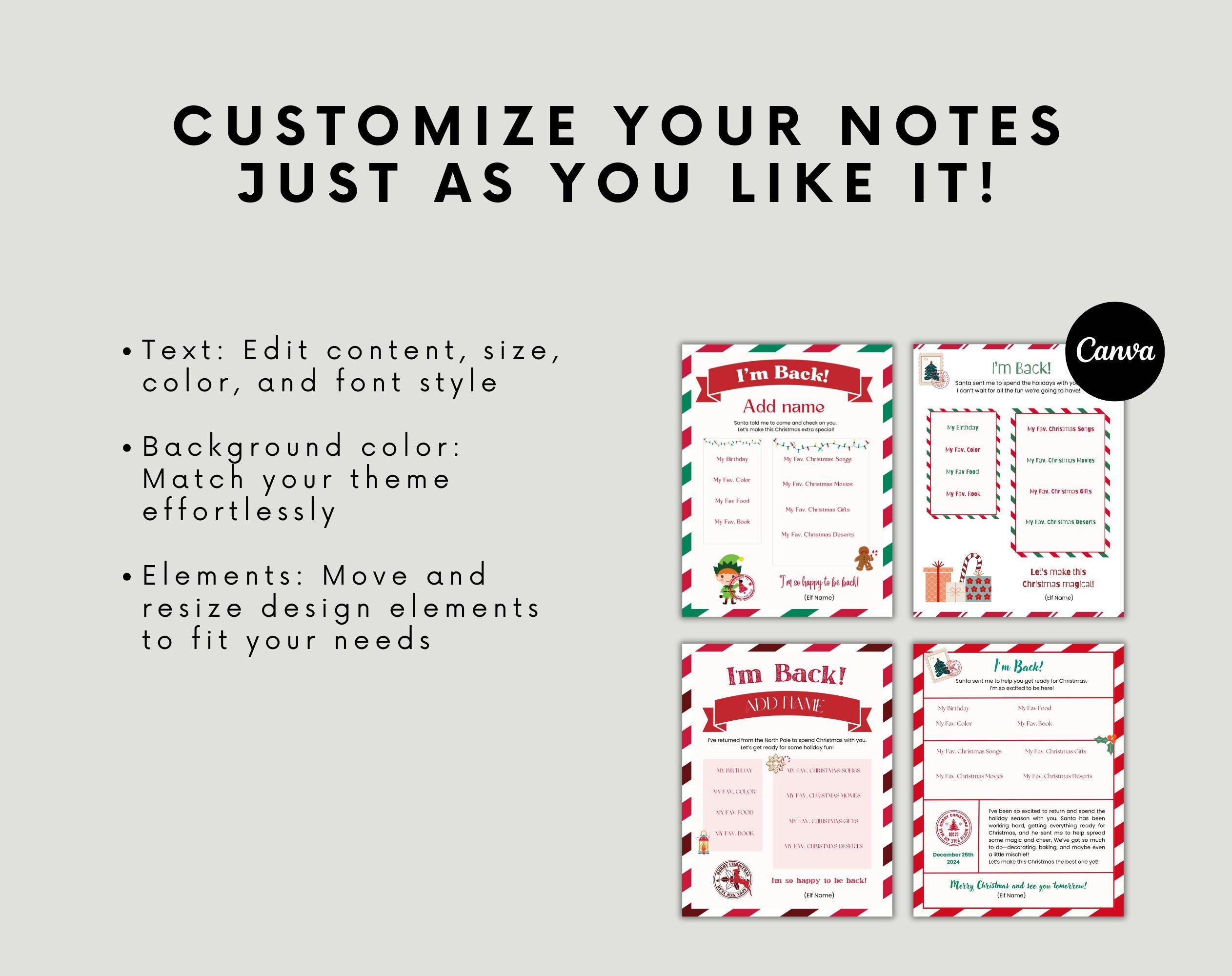 Elf Return Letter, Elf Printable, Christmas Elf, Christmas Letter ...