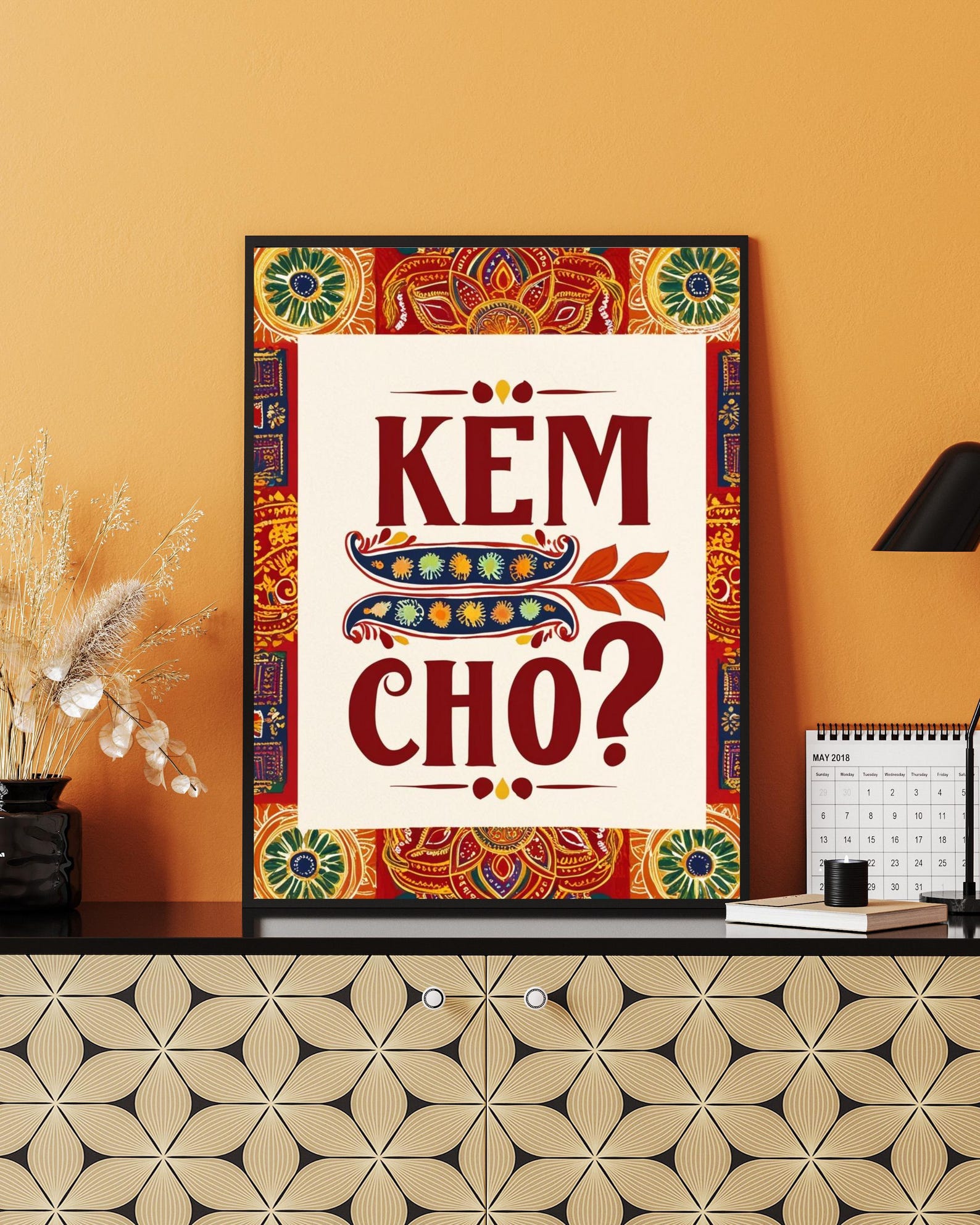 Kem Cho? Indian Wall Art: Vibrant Gujarati Home Decor (digital Download ...