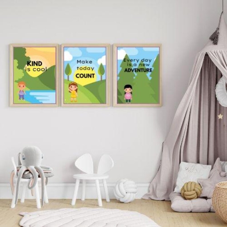 Affirmations for Kids | Affirmations Wall Art for Kids | Positive ...