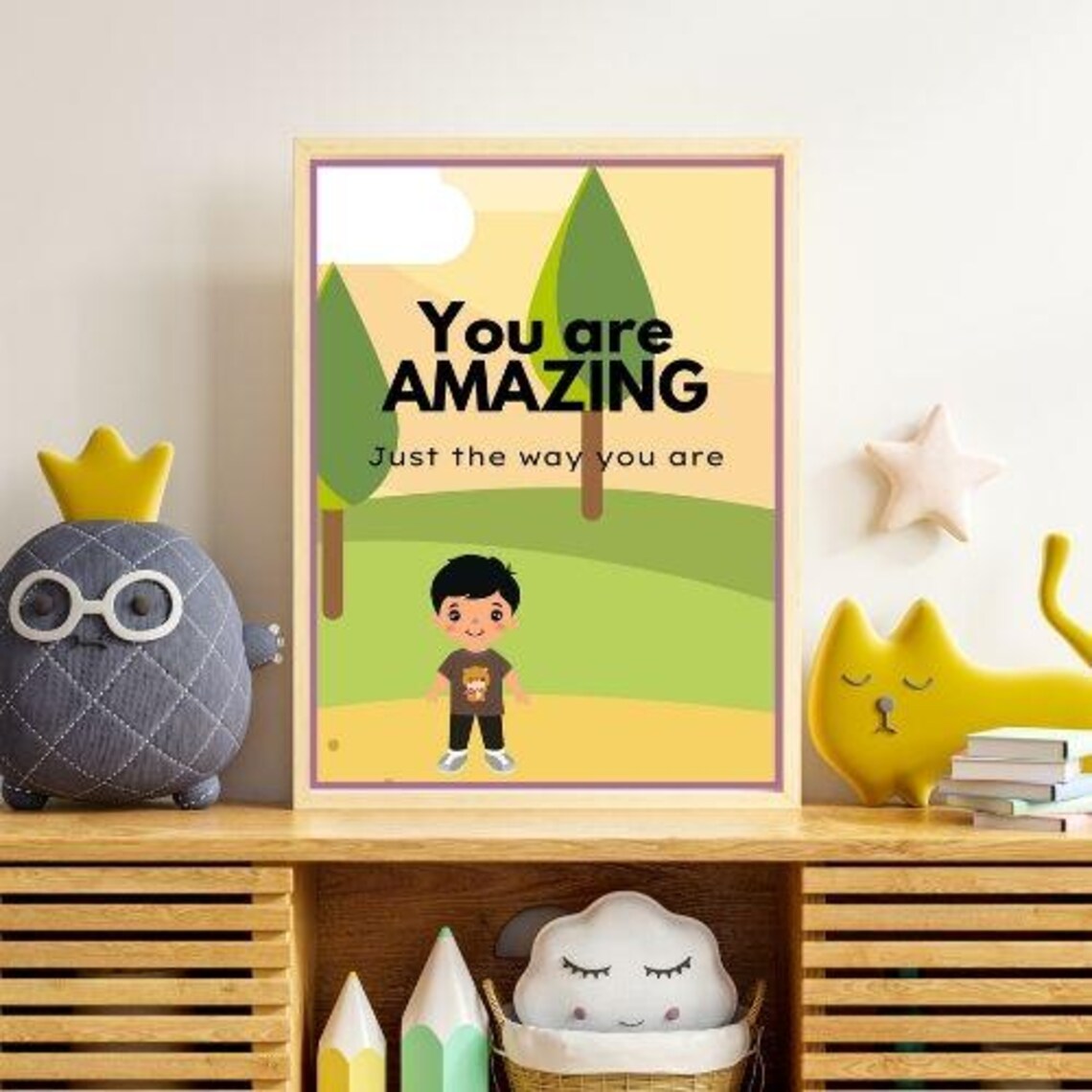 Affirmations for Kids | Affirmations Wall Art for Kids | Positive ...