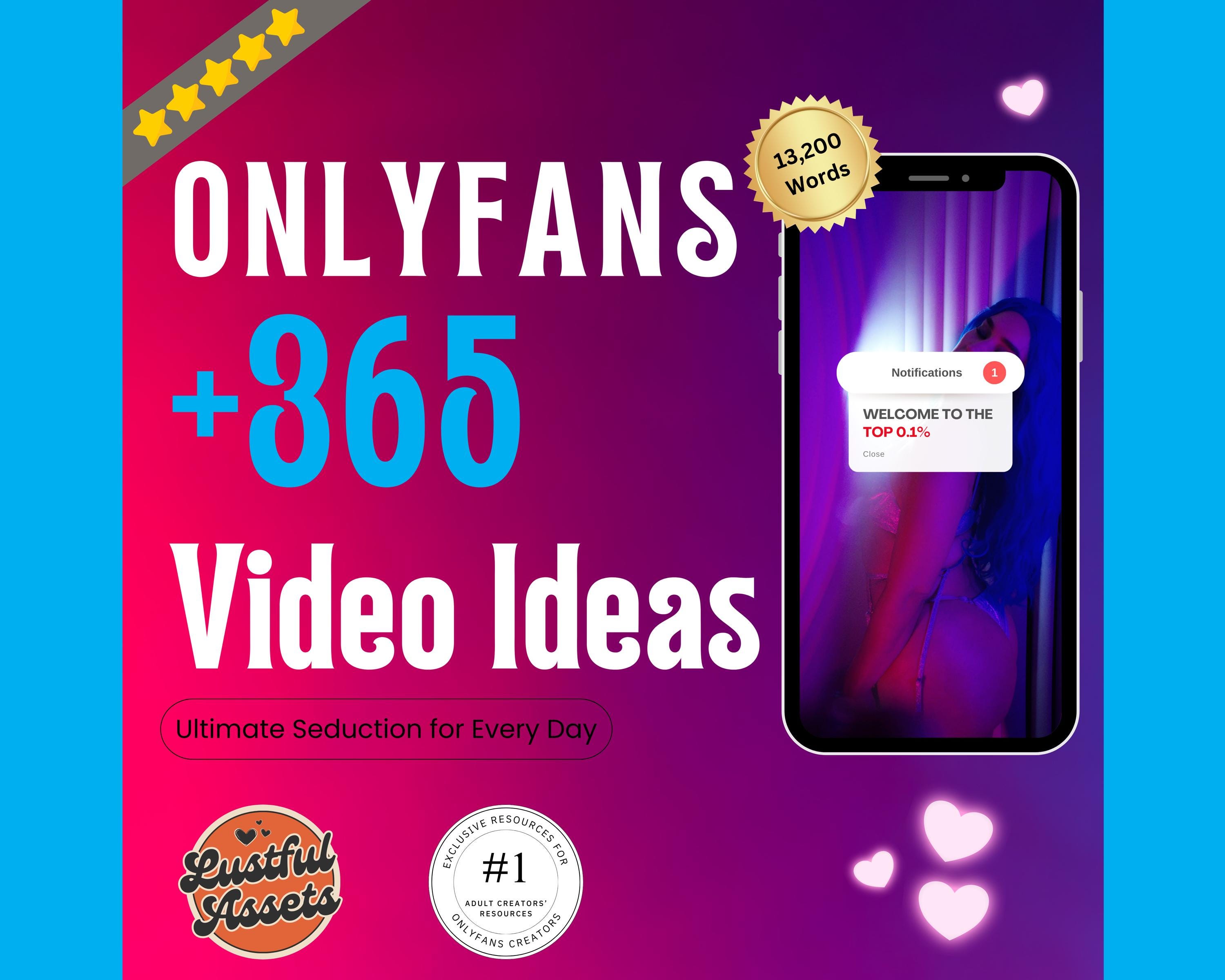 ONLYFANS 365 Video Ideas Bundle | Only Fans Ideas, Content Ideas, Planner Kit, Twitch Camgirl ...