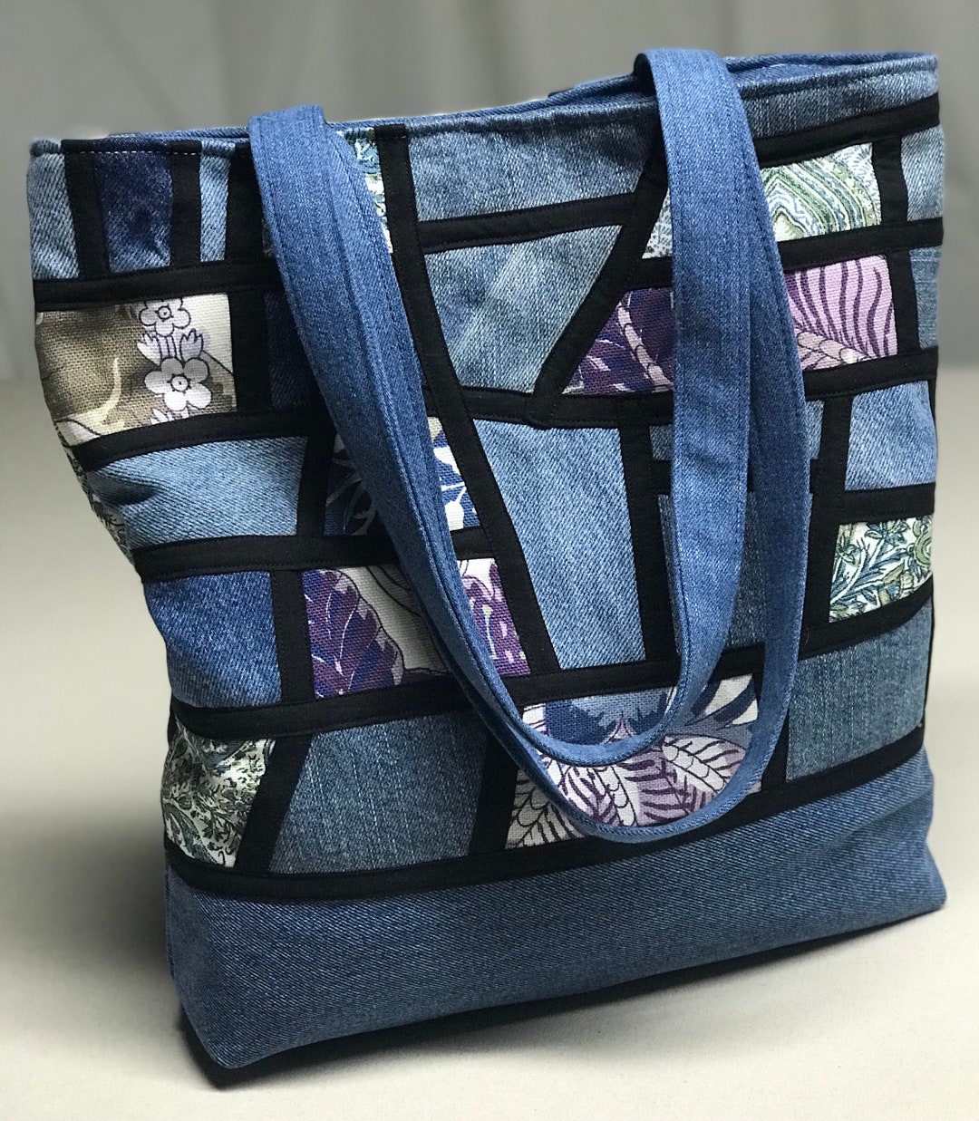 On Sale: Denim Tote Bag - Etsy