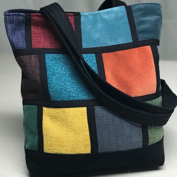 Color Block Handbag - Etsy