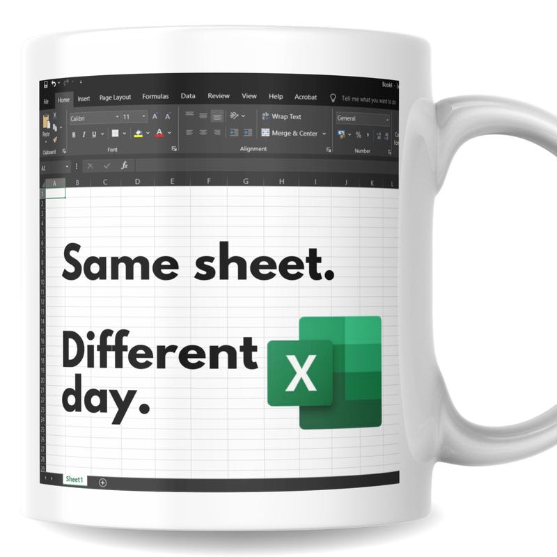 Same Sheet Different Day Excel - Etsy UK