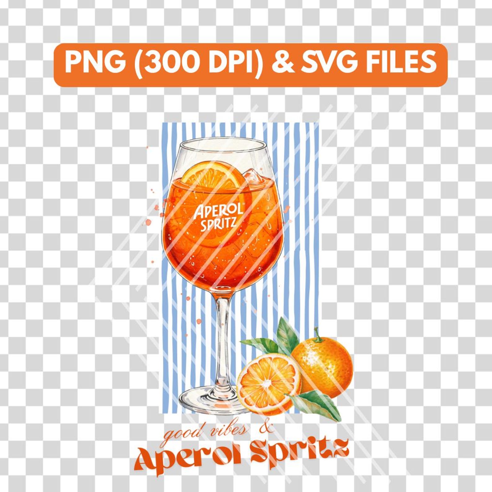 Aperol Spritz Good Vibes Design: PNG SVG (digital Download) - Etsy