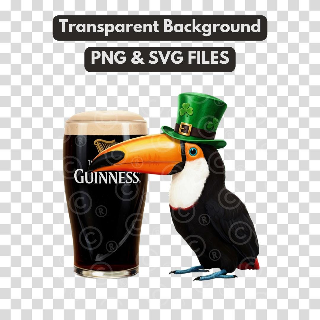 Guinness Toucan Clipart: St. Patrick's Day PNG SVG (digital Download ...