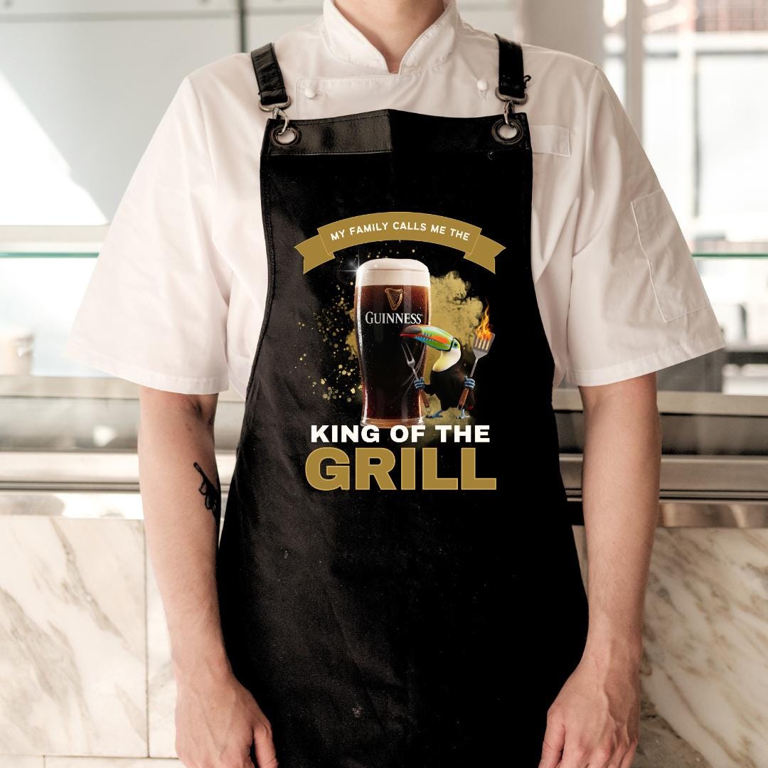 Guinness Lover Apron Design SVG PNG, Barbecue Master Apron, Father's ...