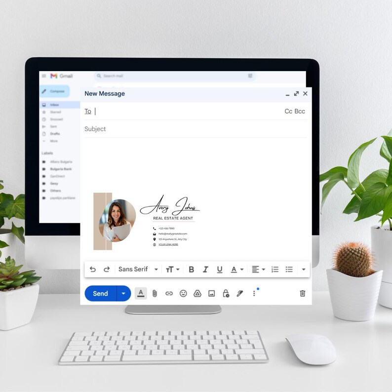Professional Digital Email Signature for Business Owners, Gmail Digital ...