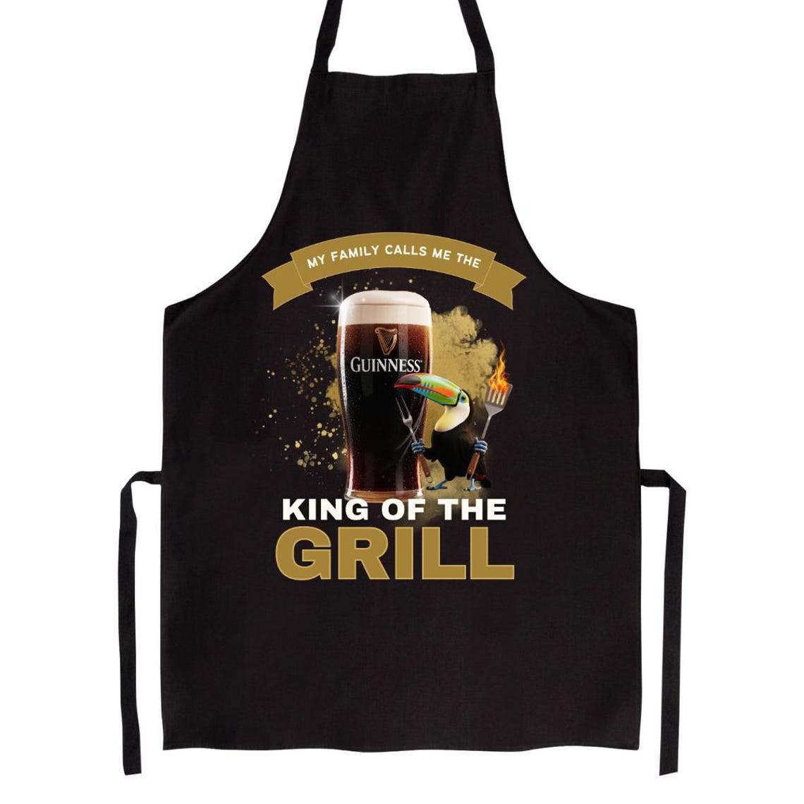 Guinness Grill Master Apron Design: Toucan BBQ (SVG PNG) - Etsy