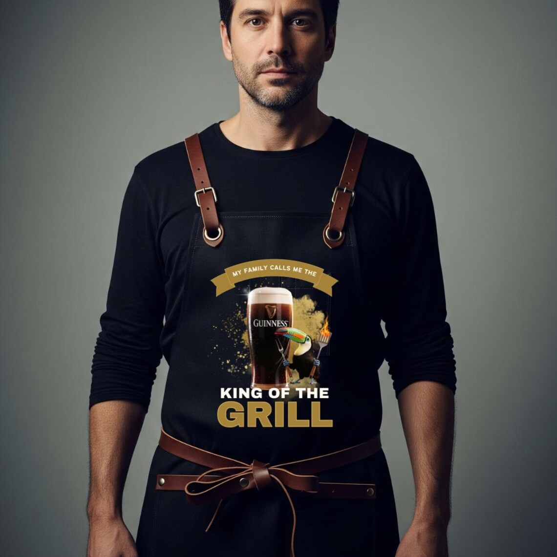 Guinness Grill Master Apron Design: Toucan BBQ (SVG PNG) - Etsy