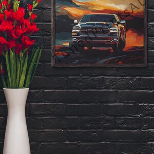 Ram 1500 Digital Print Downloadable Poster Wall Art Home Decor Gift ...
