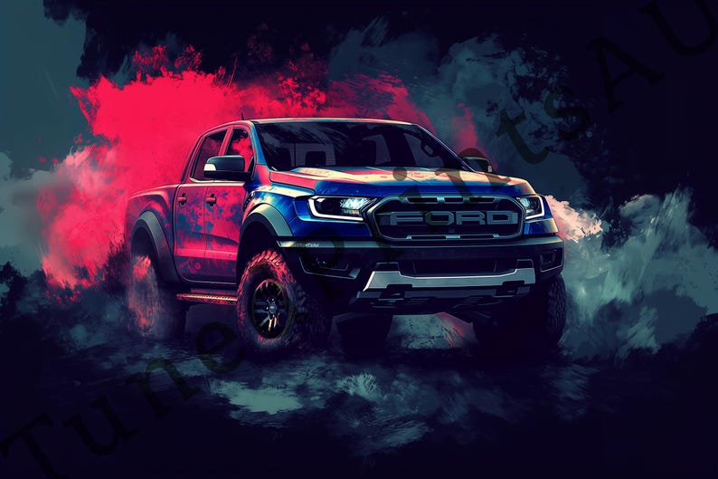Ford Ranger Raptor Digital Print Downloadable Poster Wall Art Home ...