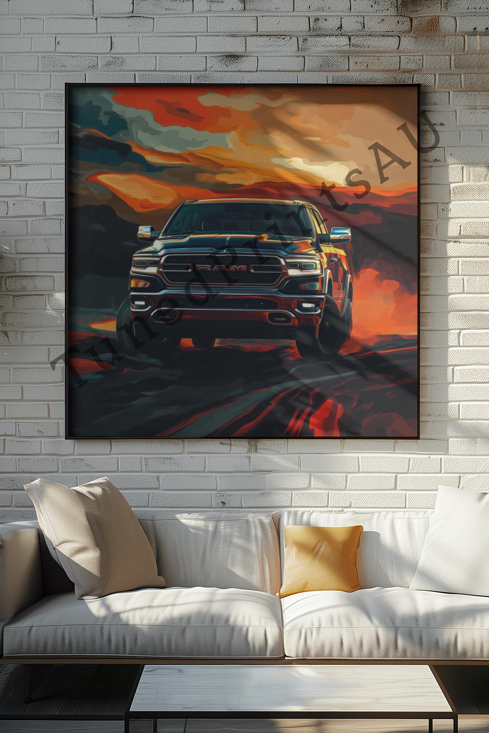 Ram 1500 Digital Print Downloadable Poster Wall Art Home Decor Gift ...