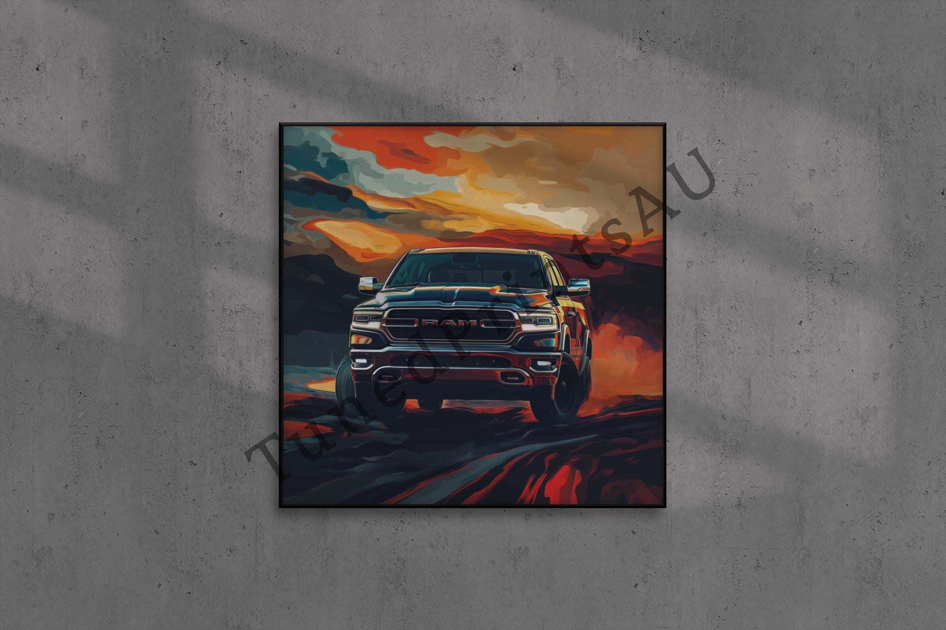 Ram 1500 Digital Print Downloadable Poster Wall Art Home Decor Gift ...