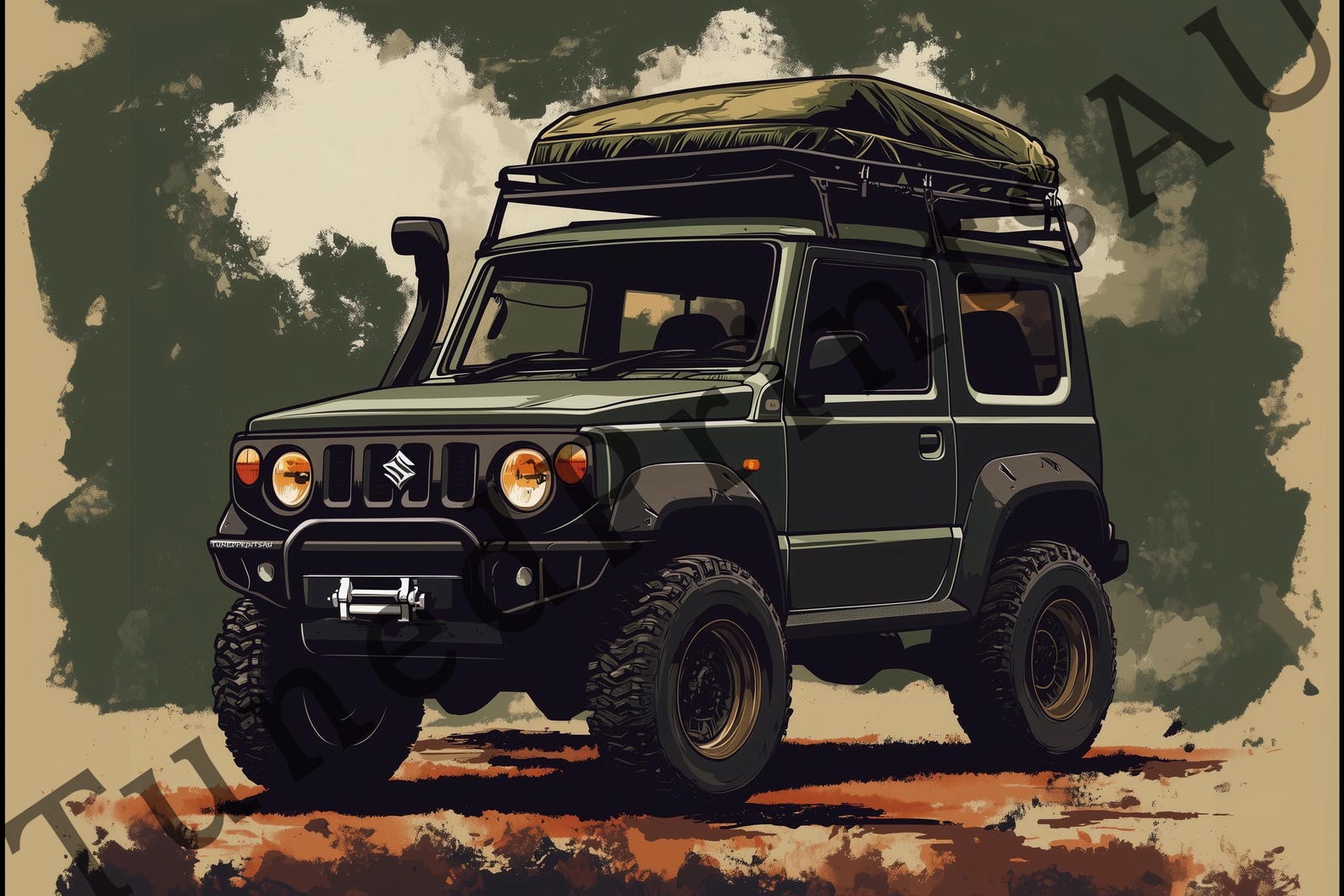 Suzuki Jimny Digital Print Downloadable Poster Wall Art Home Decor Gift ...