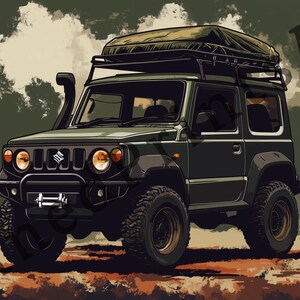 Suzuki Jimny Digital Print Downloadable Poster Wall Art Home Decor Gift ...