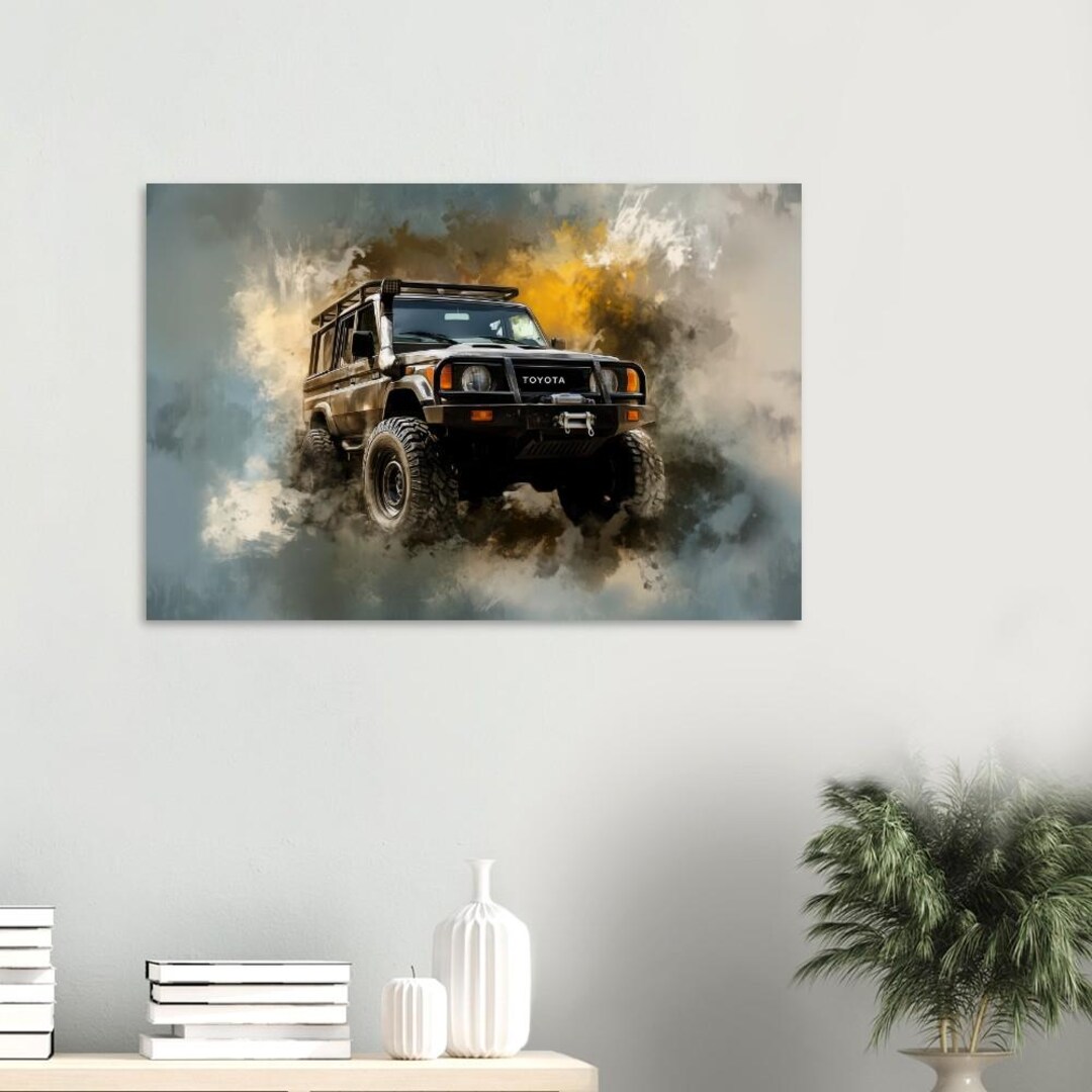 Toyota Land Cruiser 70 Series Poster Wall Art Home Decor Gift Idea Car ...