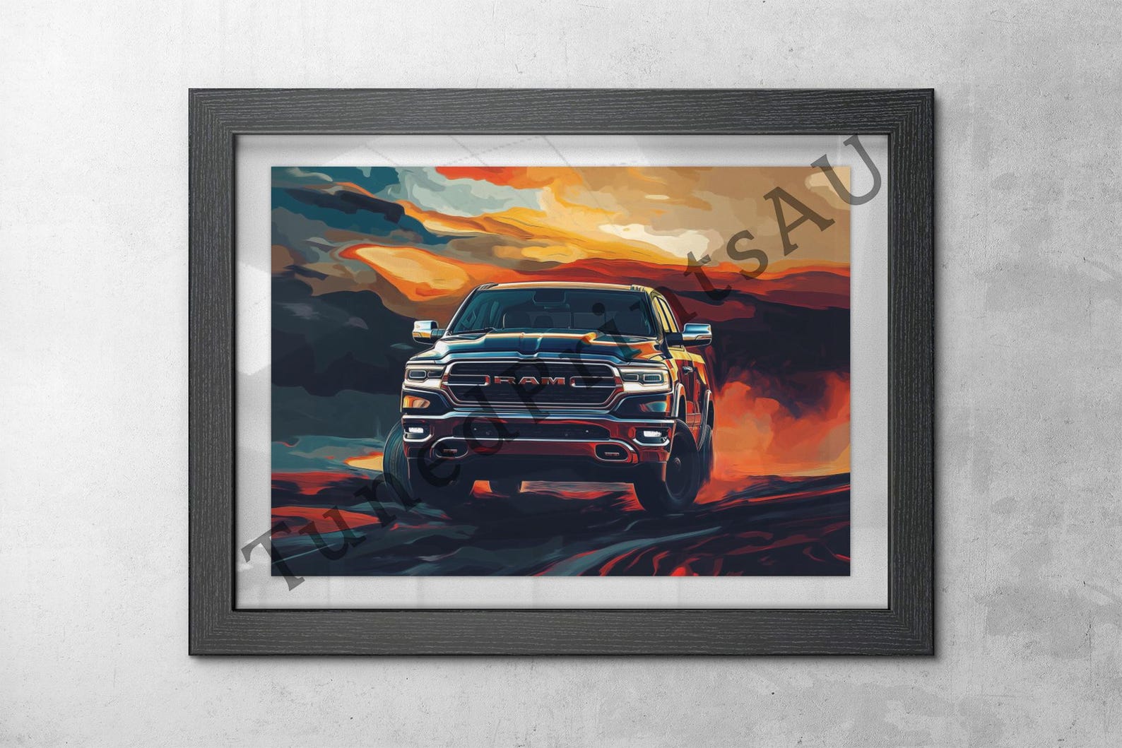 Ram 1500 Digital Print Downloadable Poster Wall Art Home Decor Gift ...