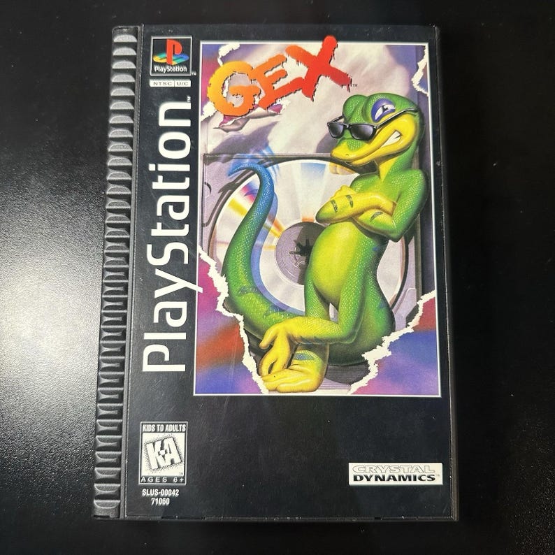 GEX (1996 Sony Playstation 1) PS1 Long Box Complete / CIB W/ Reg Card ...