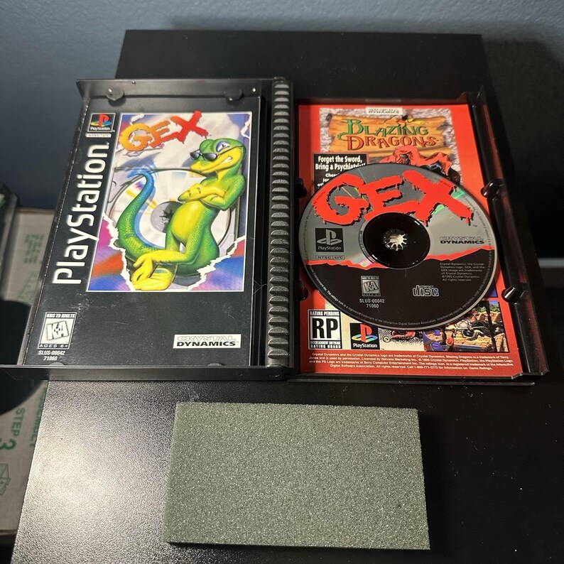 GEX (1996 Sony Playstation 1) PS1 Long Box Complete / CIB W/ Reg Card ...