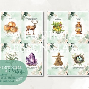 IMBOLC Printable Oracle in Spanish / 26 Oracle Cards / Digital Oracle ...