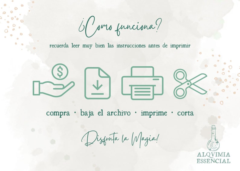 IMBOLC Printable Oracle in Spanish / 26 Oracle Cards / Digital Oracle ...