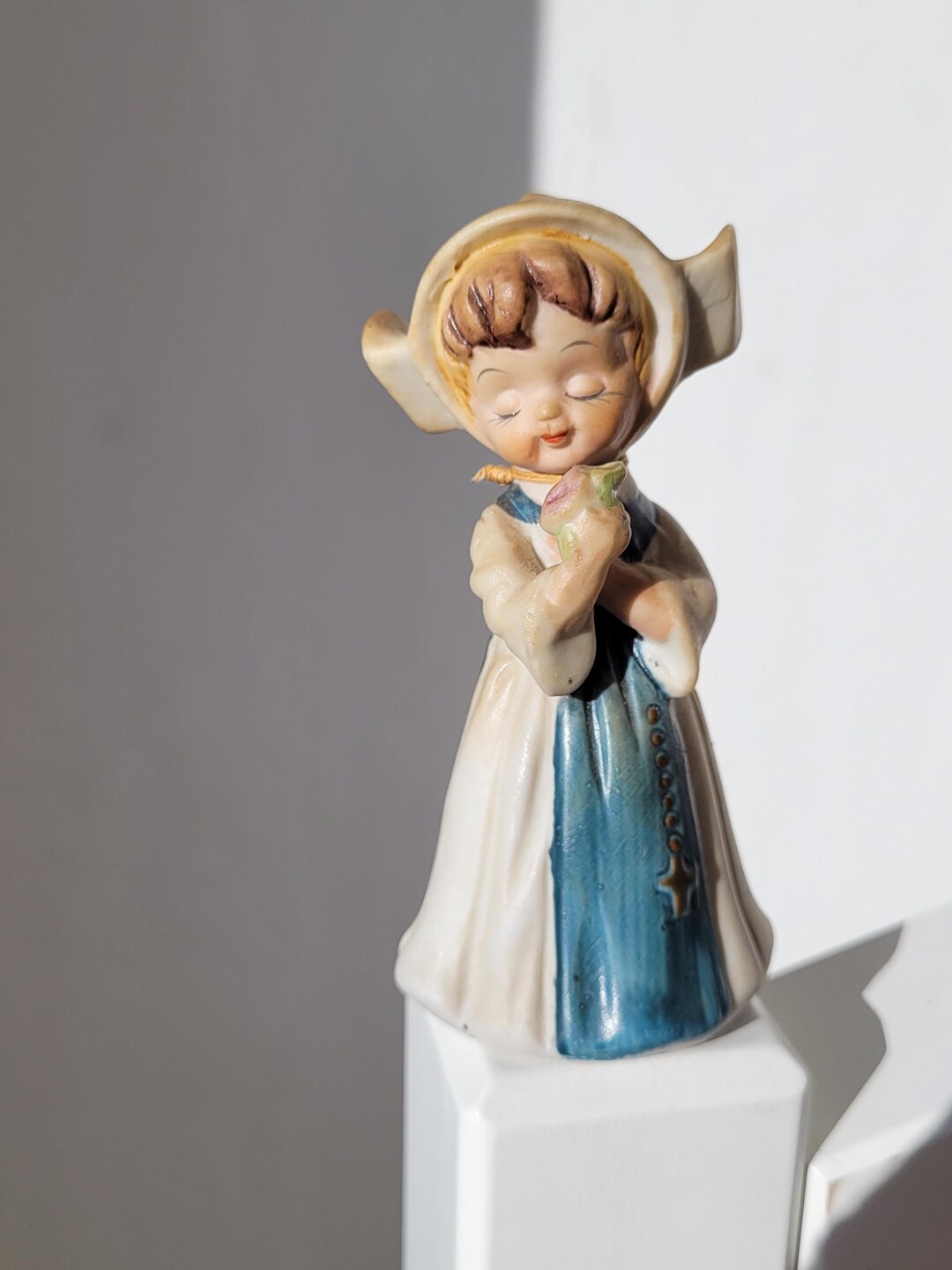 Lil Nuns Vintage Figurine Nun Holding Flower Angelic Ceramic 4" - Etsy