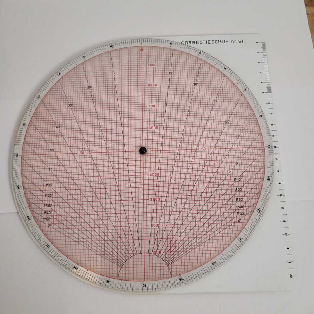 Plotting Board No. 61 WWII WW2 Fire Control Instrument Military Dutch ...