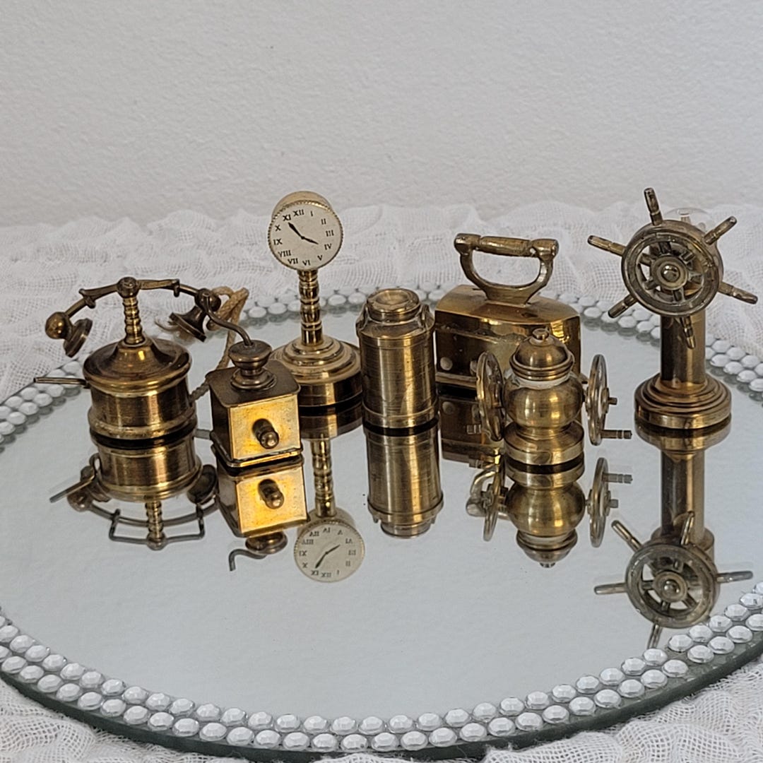 Vintage Brass Miniatures Doll House Lot of 7 Made in Holland - Etsy