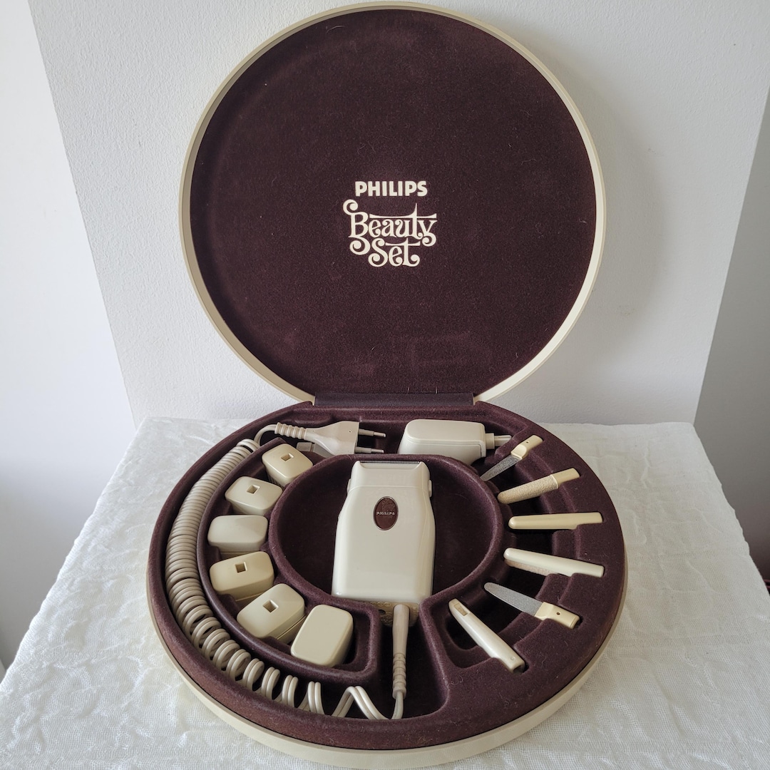 Vintage Philips Beauty Set '70 15-piece Shave-kit/manicure/pedicure ...