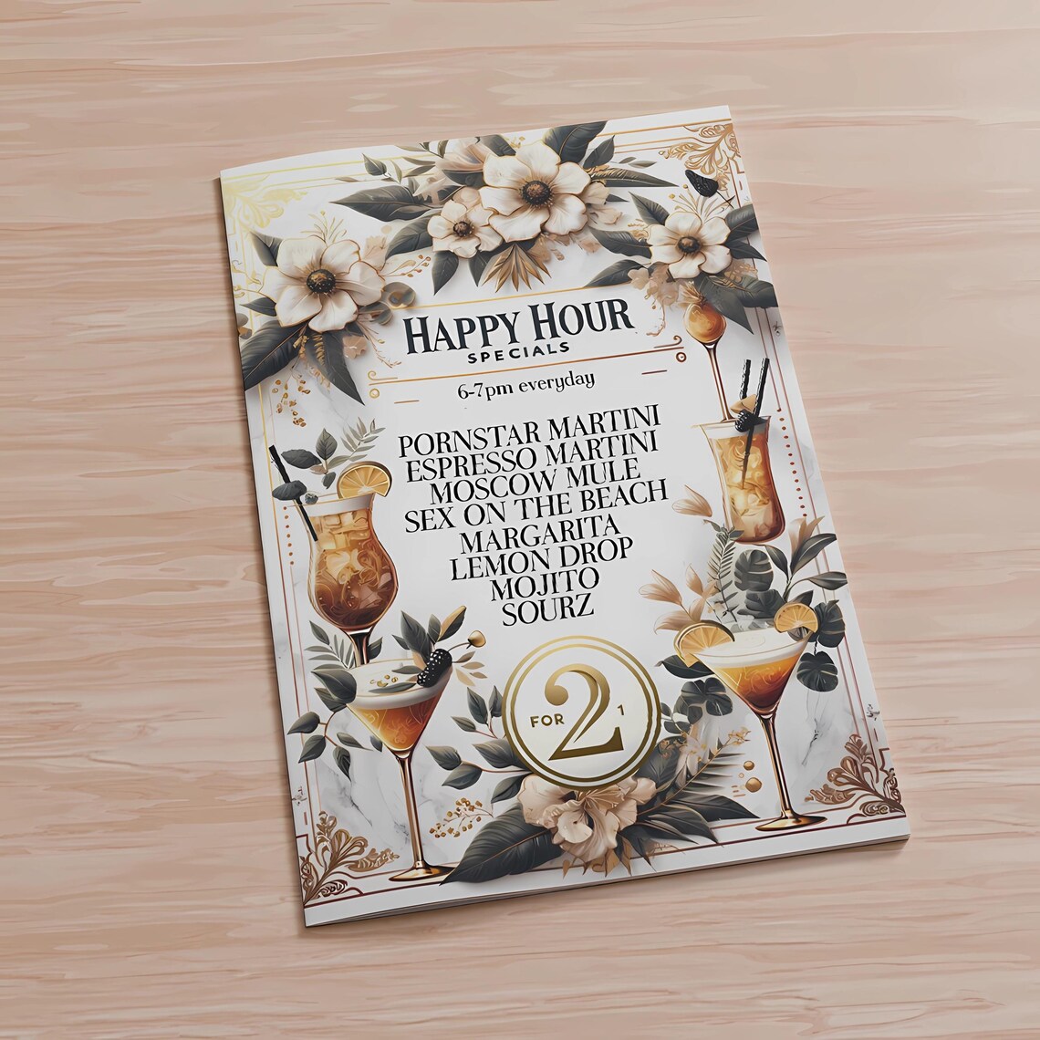 Custom 2-page Menu Design – Professional Menu Templates for Restaurants ...