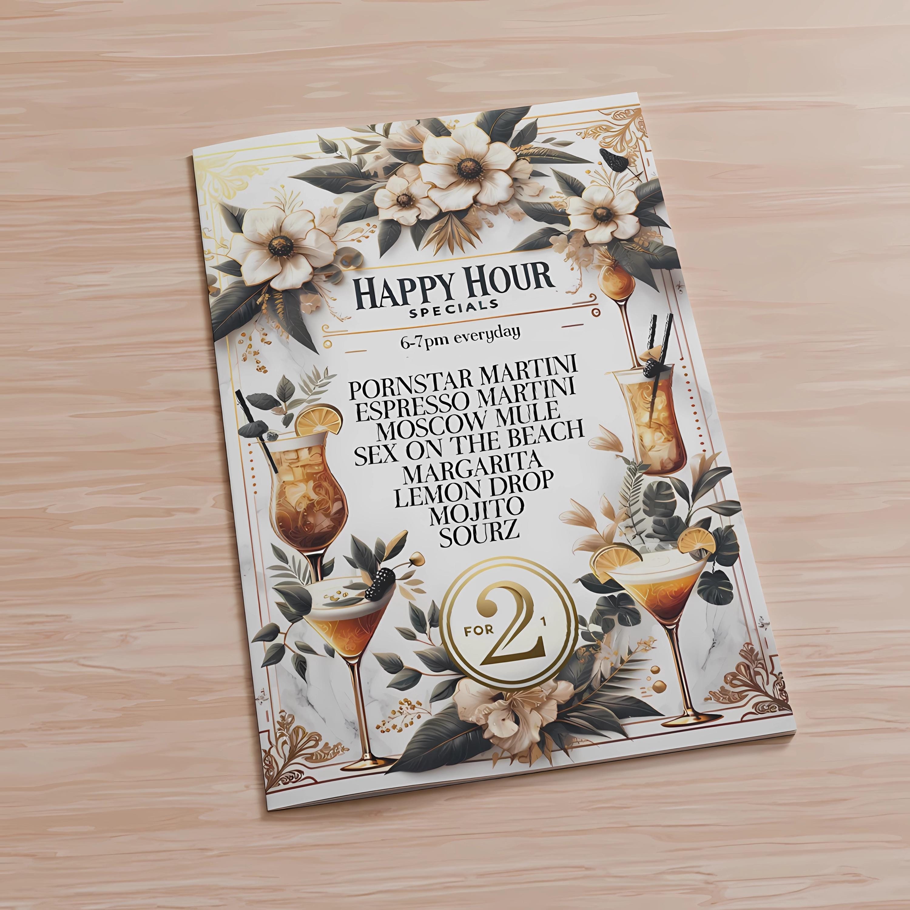 Custom 2-page Menu Design – Professional Menu Templates for Restaurants ...