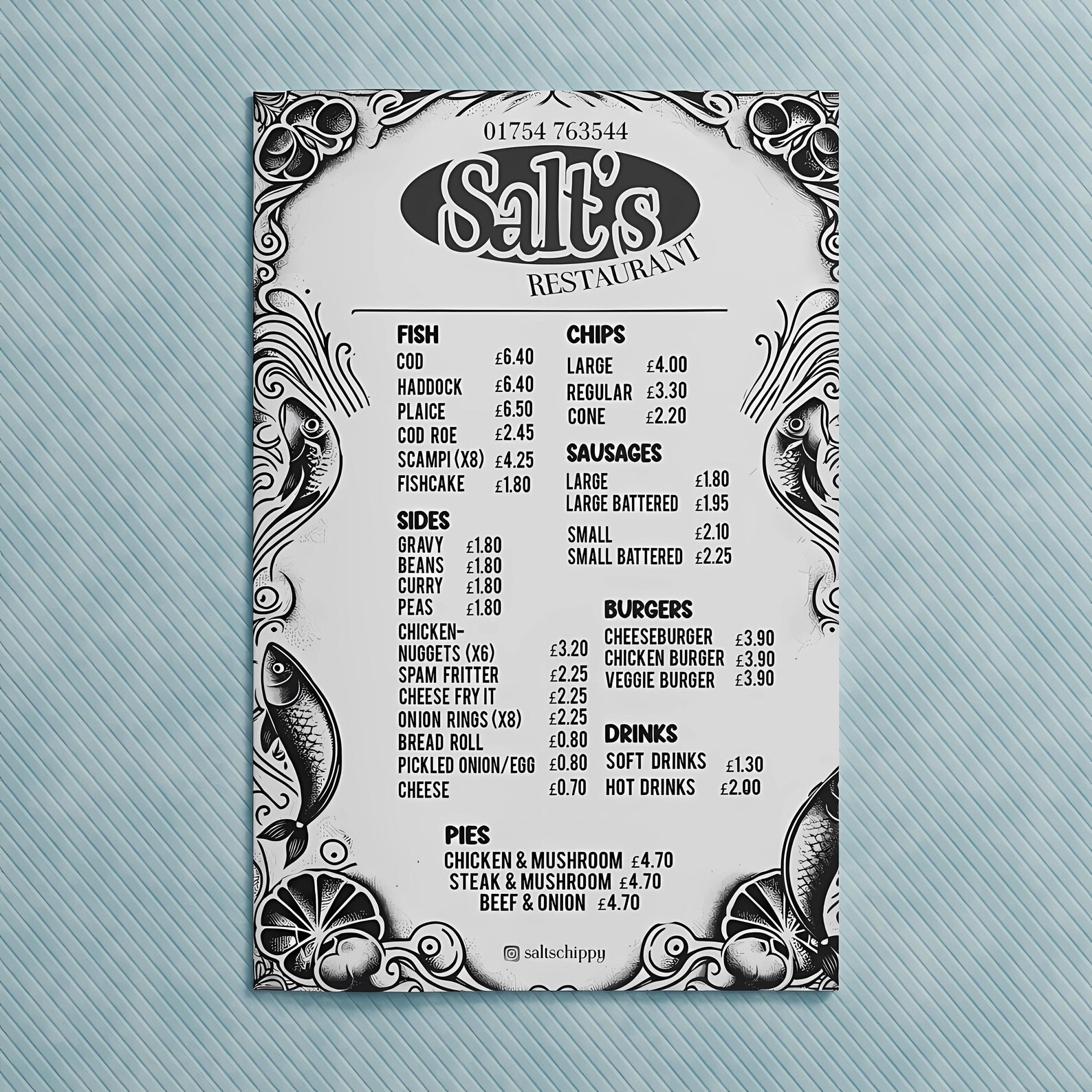 Custom 2-page Menu Design – Professional Menu Templates for Restaurants ...