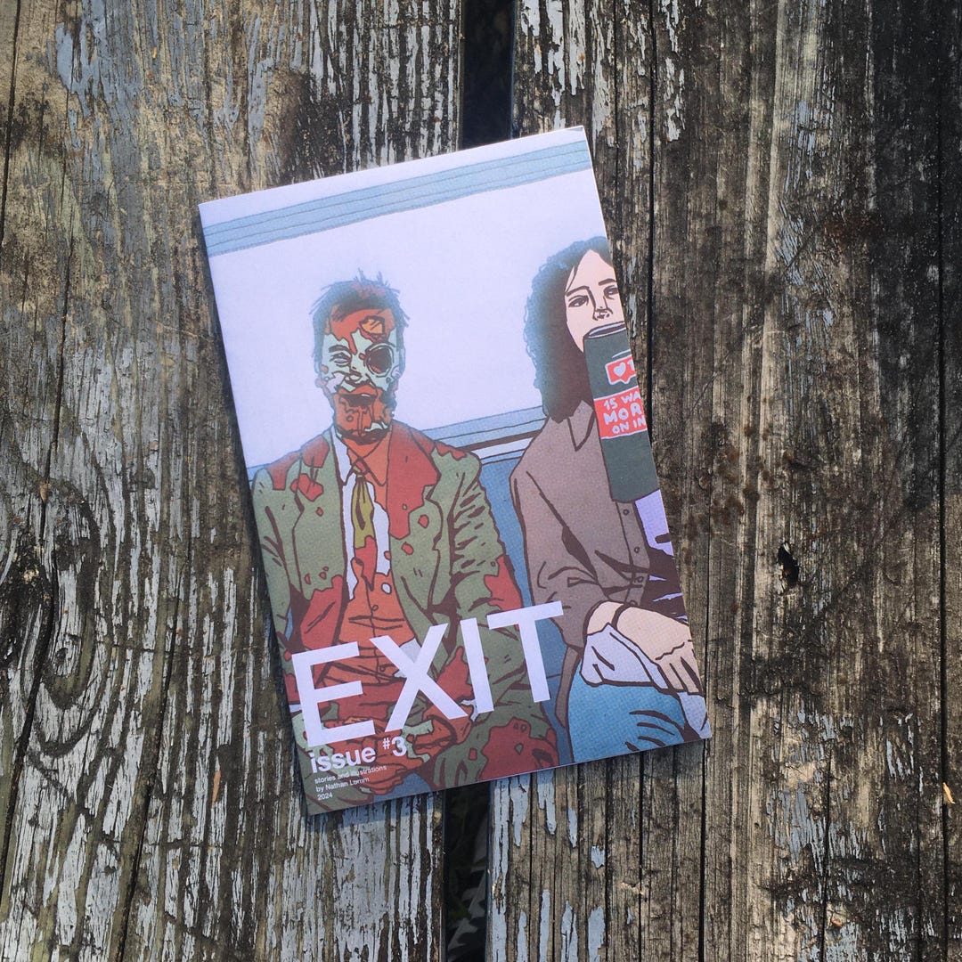 EXIT Issue #3 - Mini-comic / Illustration Zine by Nathan Lumm - Etsy